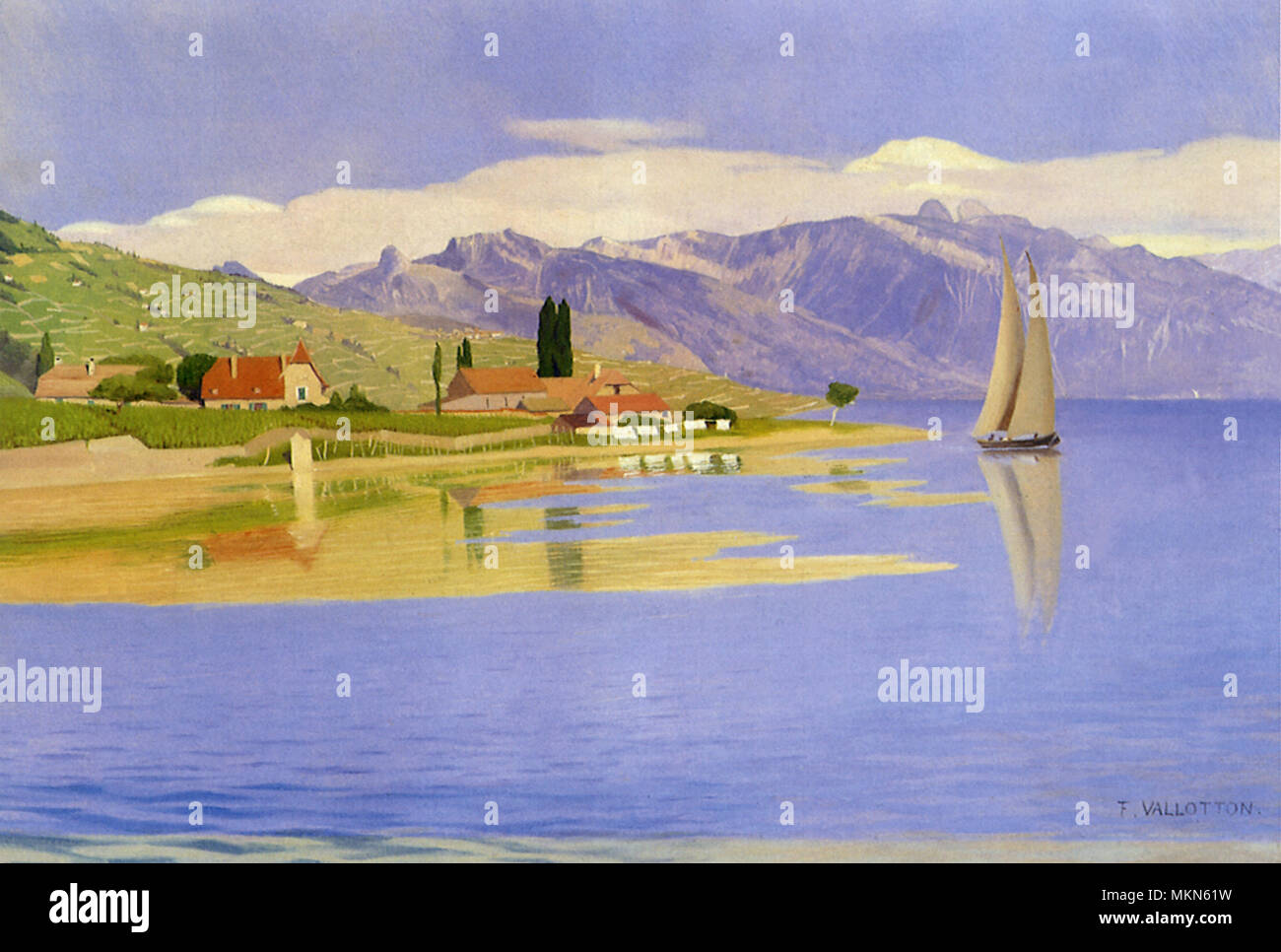 Port of Pully Stock Photo - Alamy