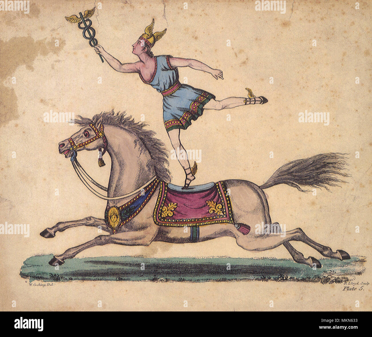 Illustration roman god mercury god hi-res stock photography and images ...