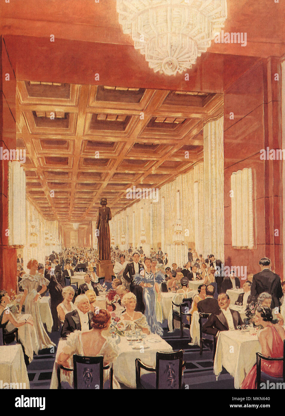 Normandie ship dining hi-res stock photography and images - Alamy