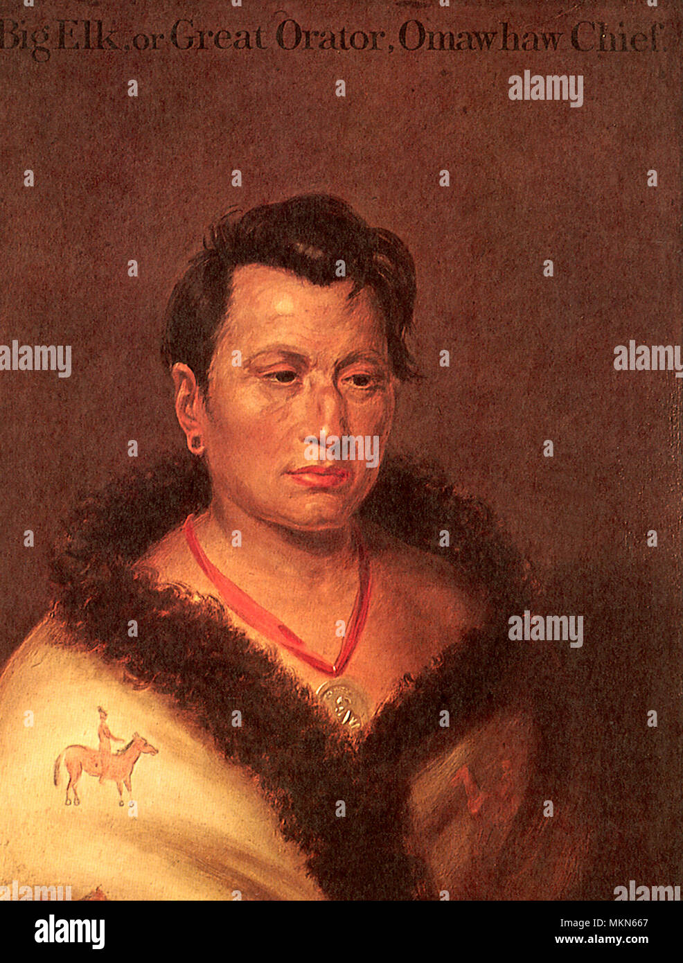 Big elk indian hi-res stock photography and images - Alamy