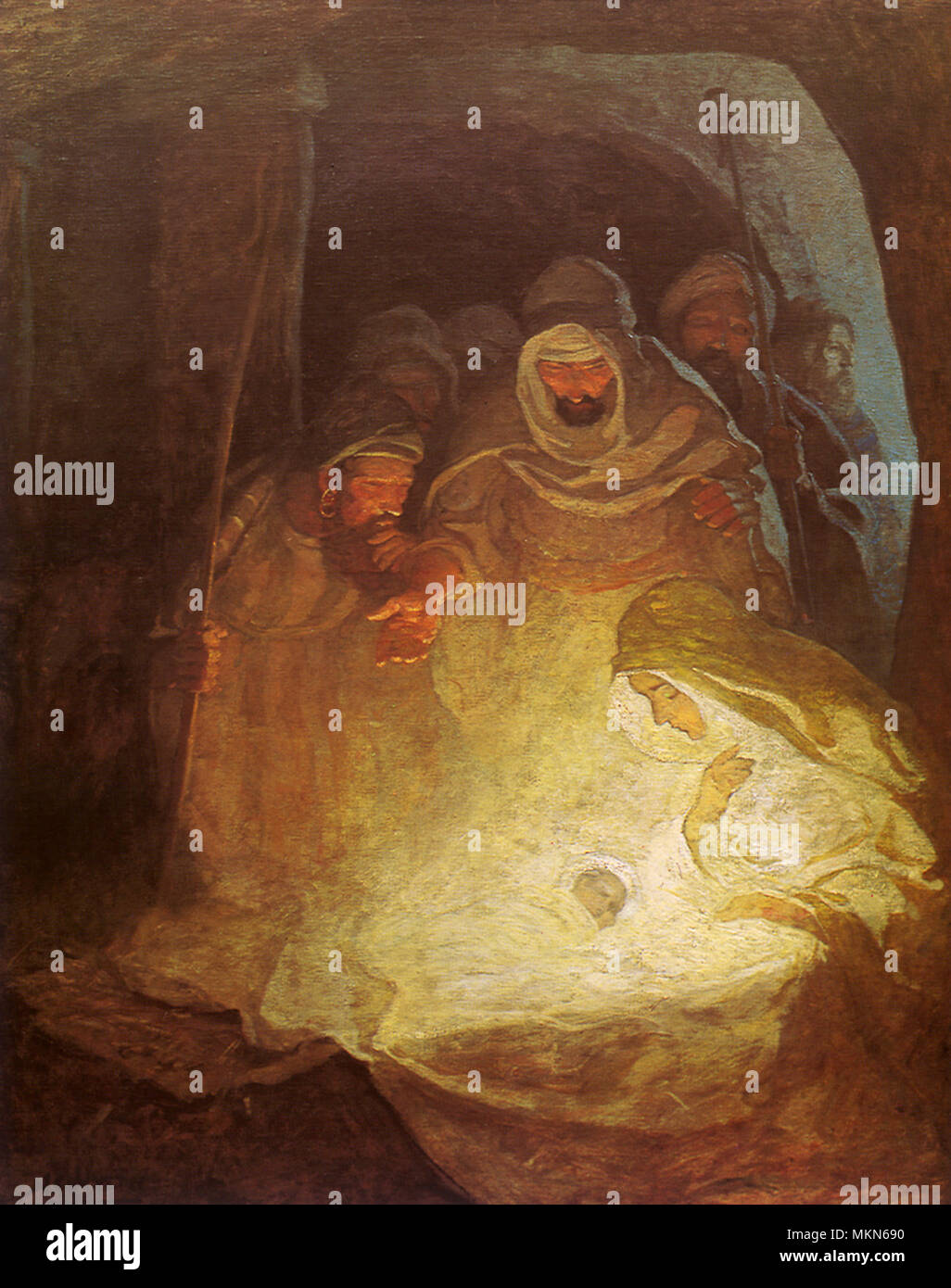 Nativity art shepherds hi-res stock photography and images - Alamy