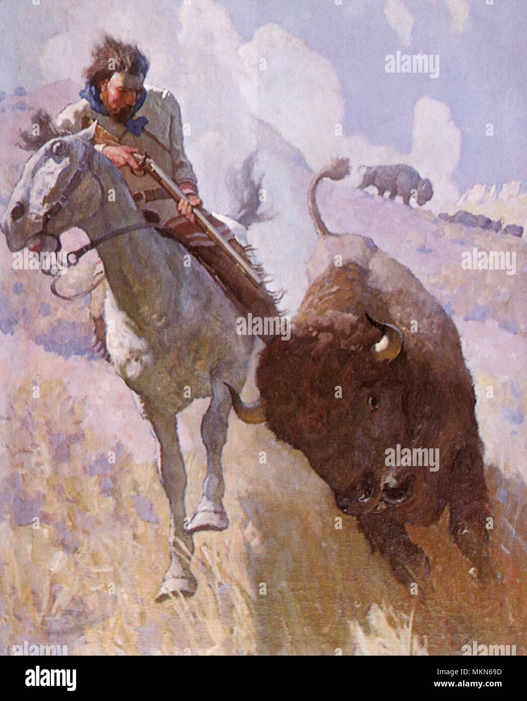 Bison hunt rifle hi-res stock photography and images - Alamy