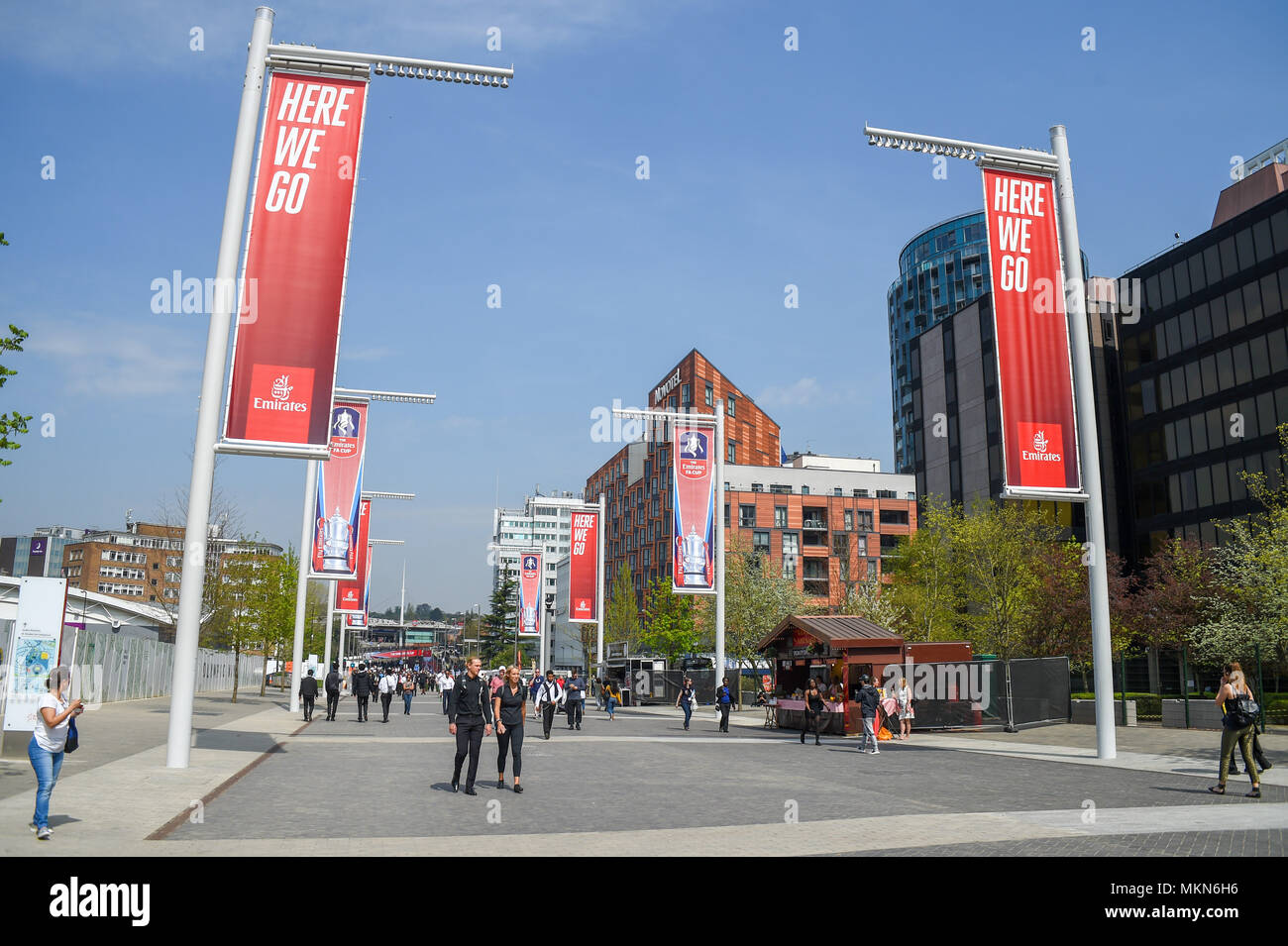 Wembley Way Views by the National Football Stadium England Britain UK ...