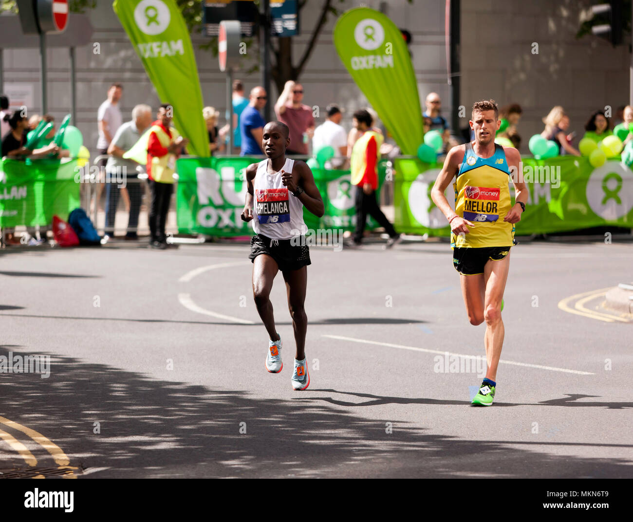 Jonny Mellor competing for GB and Samuel Chelanga competing for USA, in ...