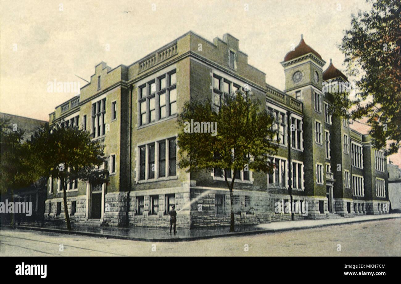 Wells High School. Steubenville Stock Photo - Alamy