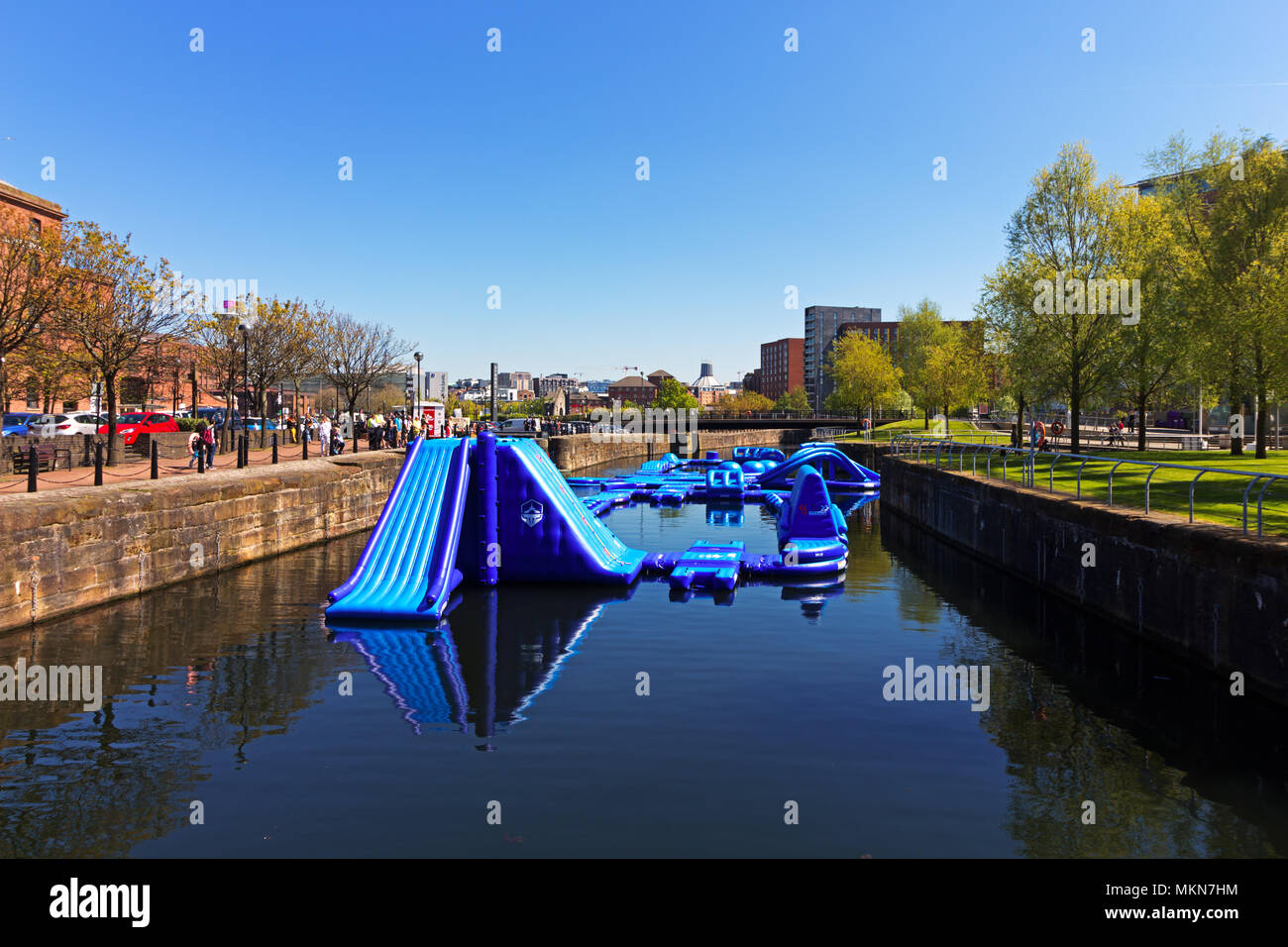 Inflatable obstacle course hi-res stock photography and images - Alamy