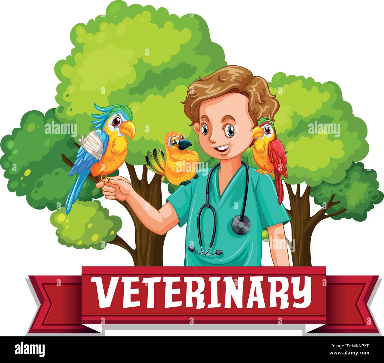 Veterinary banner Stock Vector Images - Alamy