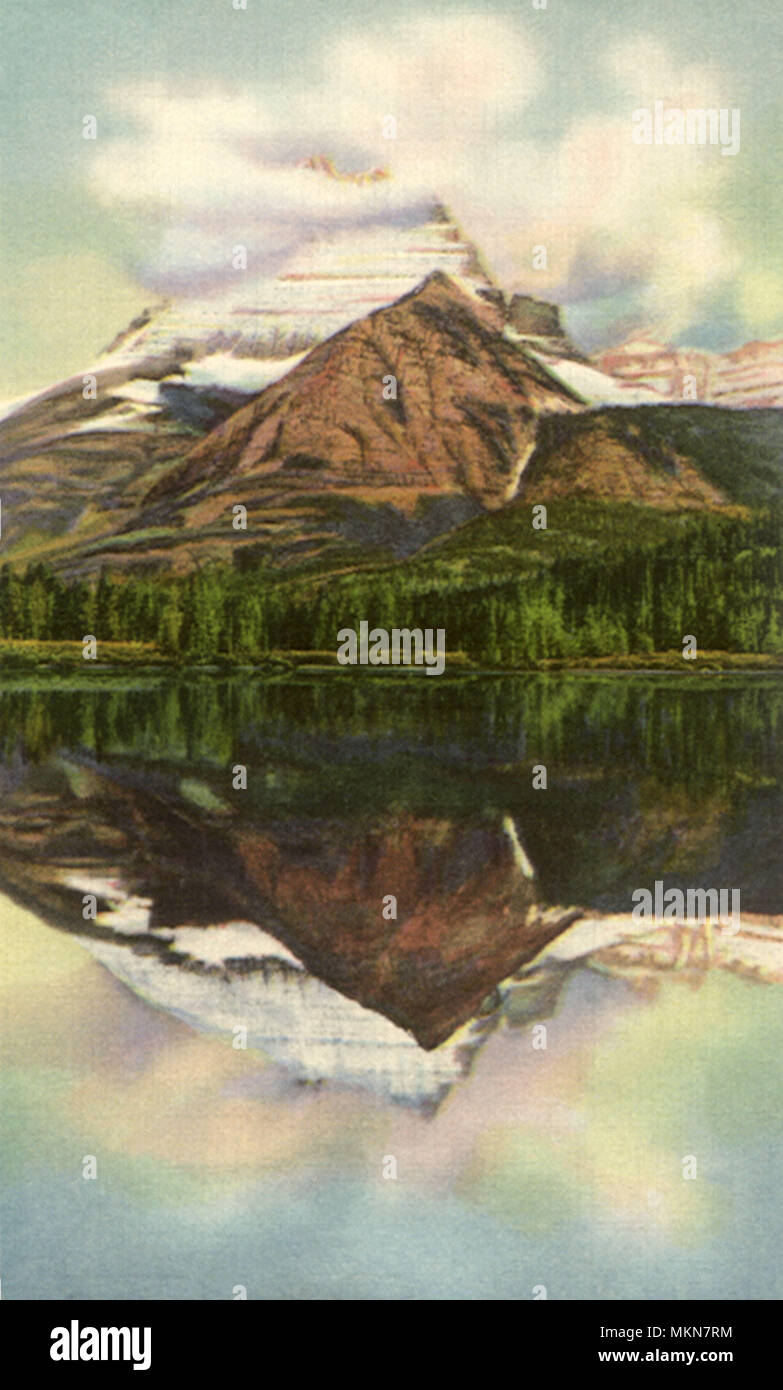 Mount Wilbur and Lake Stock Photo - Alamy