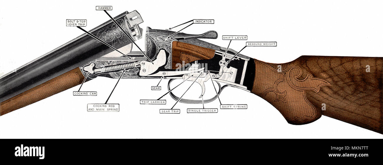 Vintage rifle illustration hi-res stock photography and images - Alamy