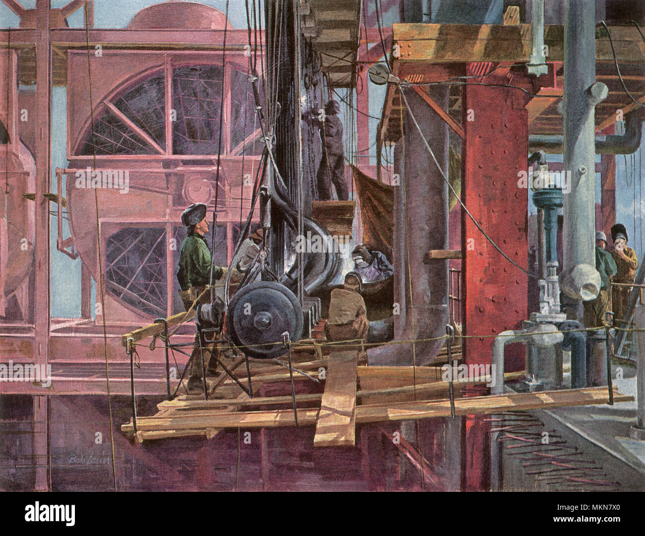 Building Steam Plant Stock Photo - Alamy