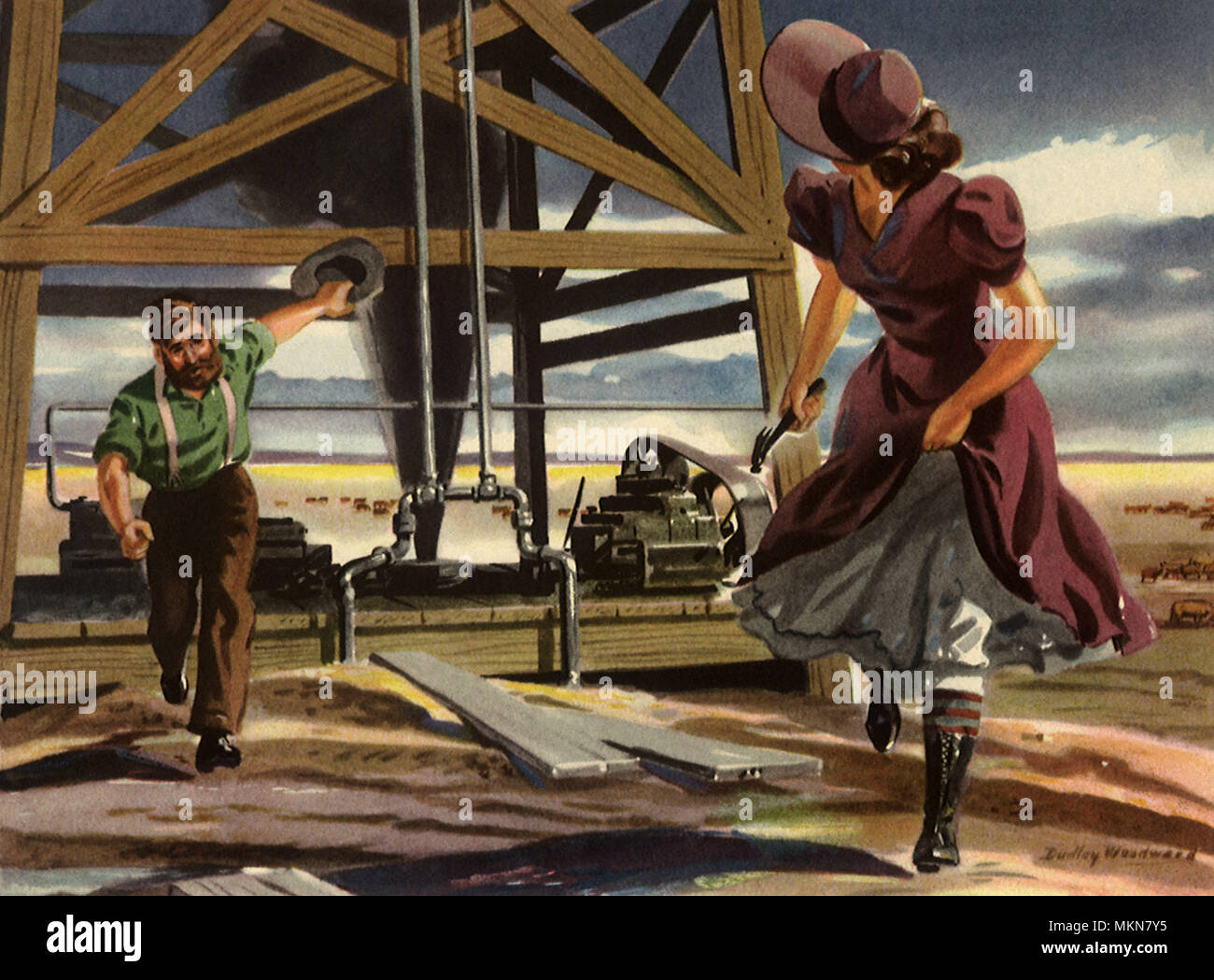 Oil gusher texas hi-res stock photography and images - Alamy