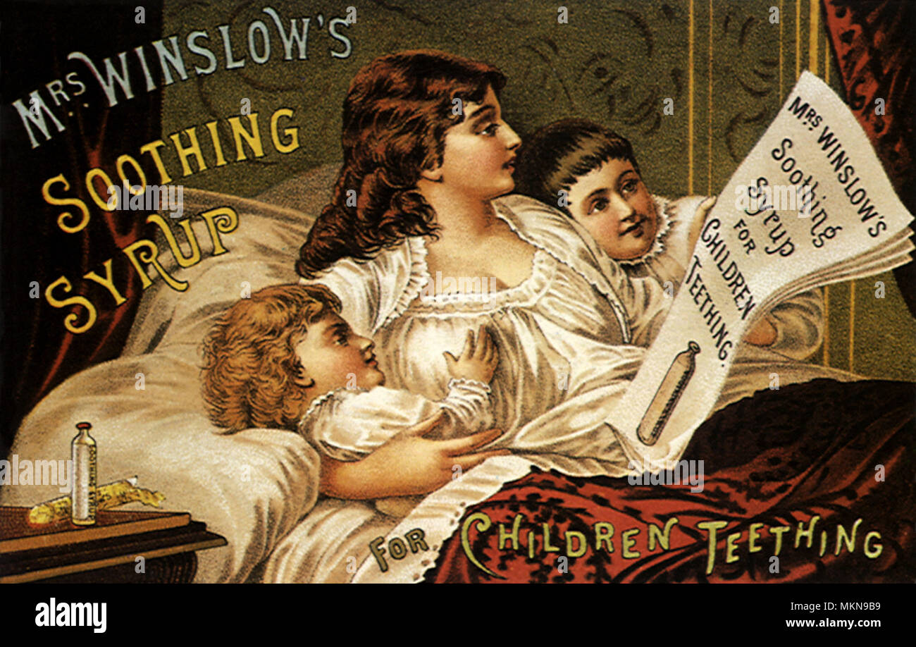 Mrs. Winslow's Soothing Syrup Stock Photo - Alamy