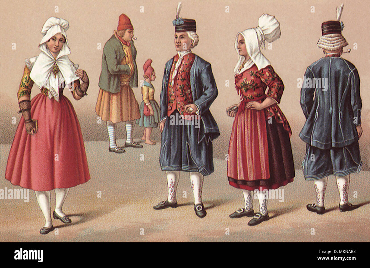 19th Century French Garb Stock Photo - Alamy