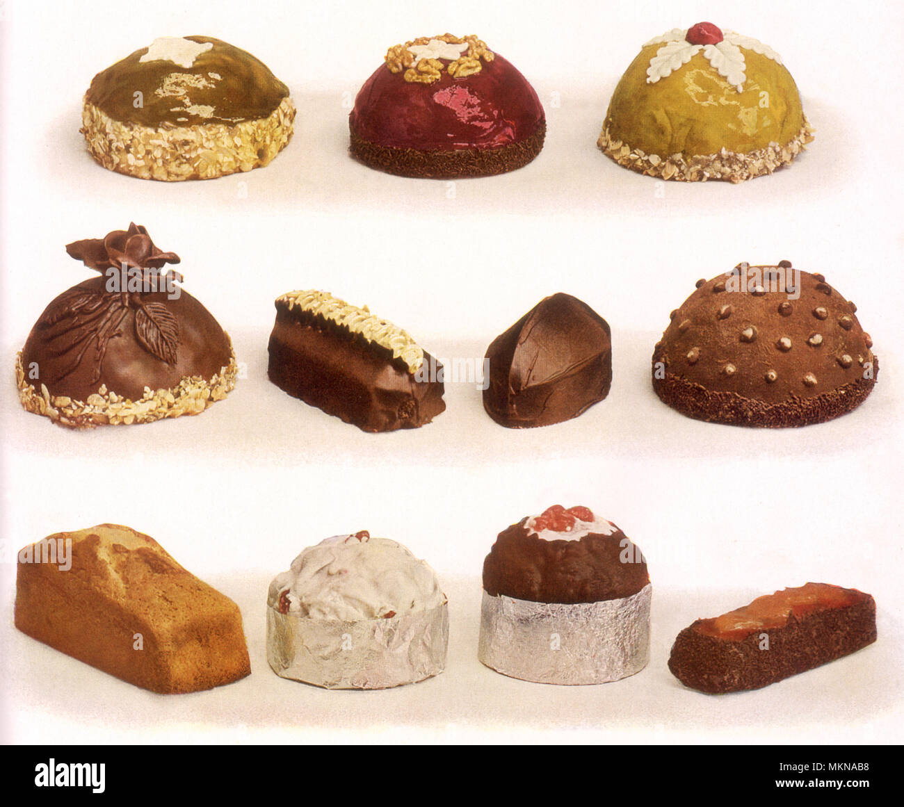 Domed Cakes and Tarts Stock Photo - Alamy