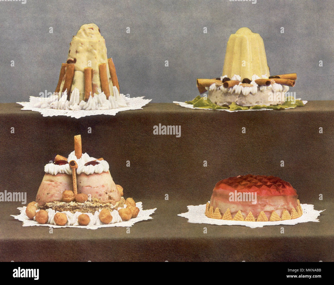 Ice Cream Bombes Stock Photo - Alamy