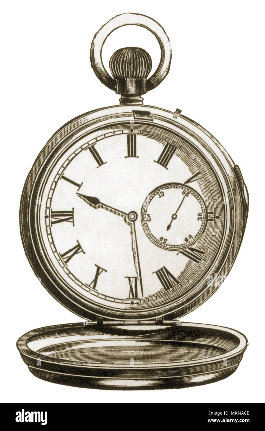 Pocketwatch with Seconds Stock Photo - Alamy