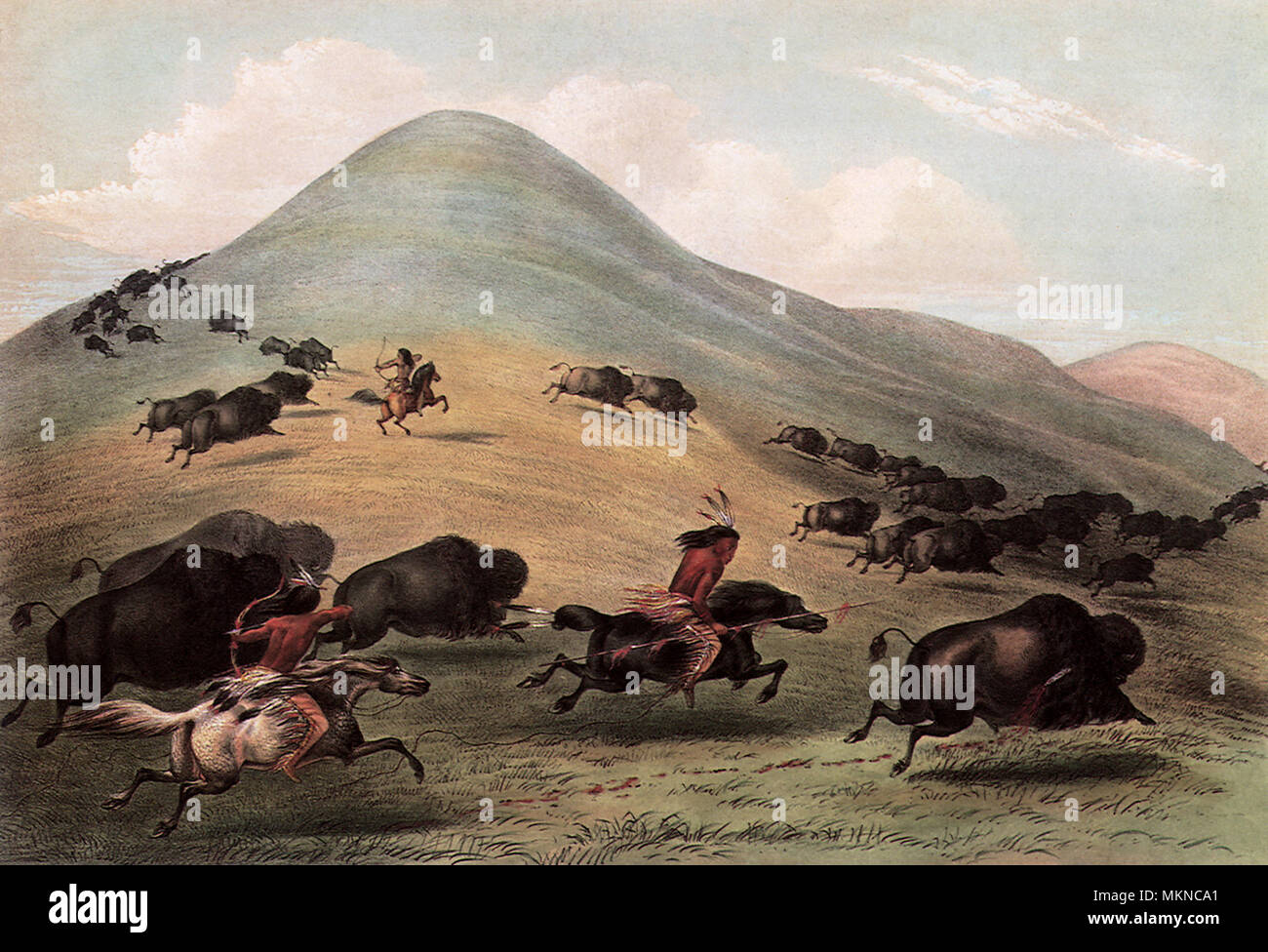 Plains indians buffalo hi-res stock photography and images - Alamy