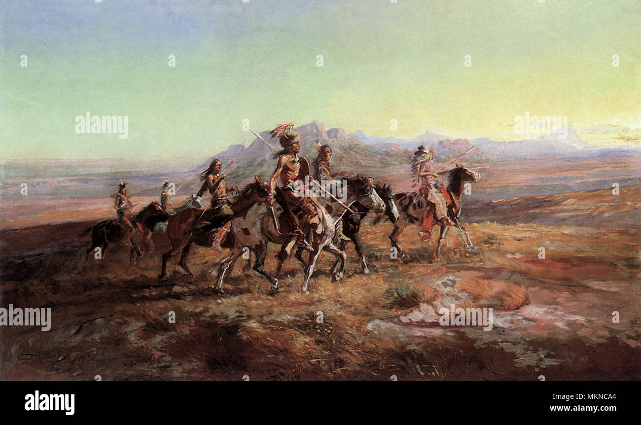 Indian war party hi-res stock photography and images - Alamy