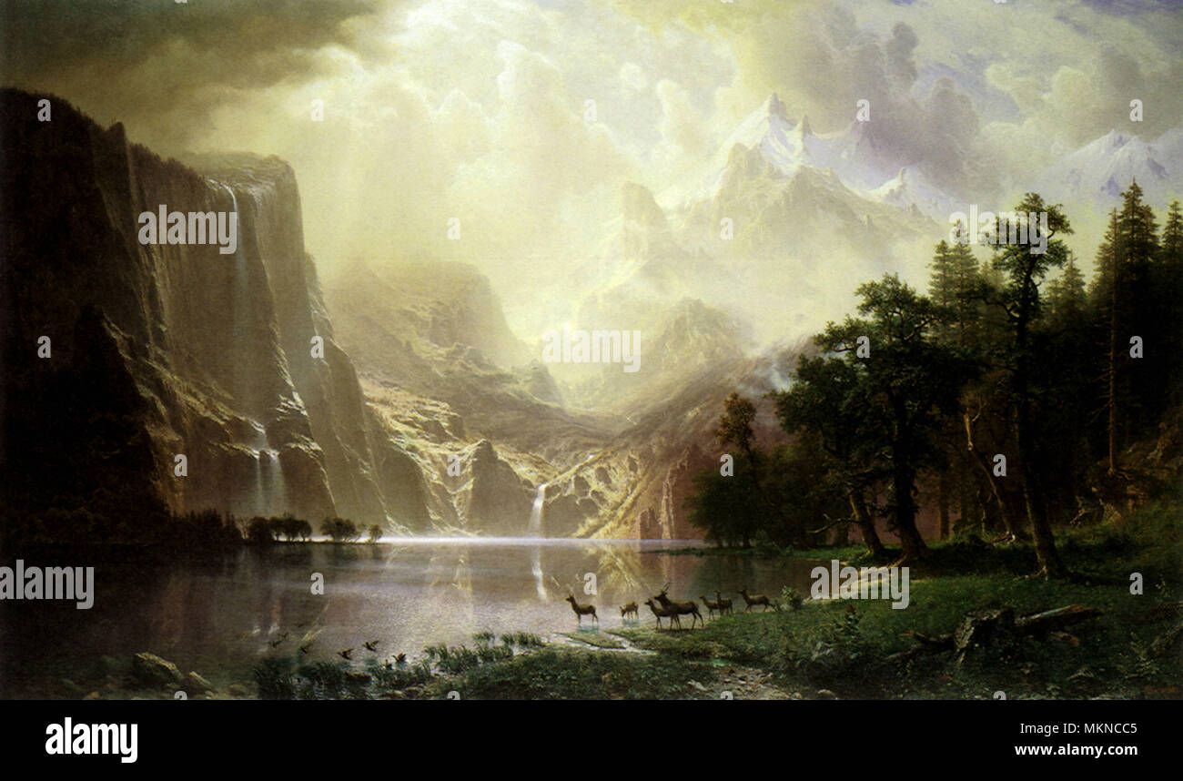 Albert bierstadt sierra nevada hi-res stock photography and images - Alamy