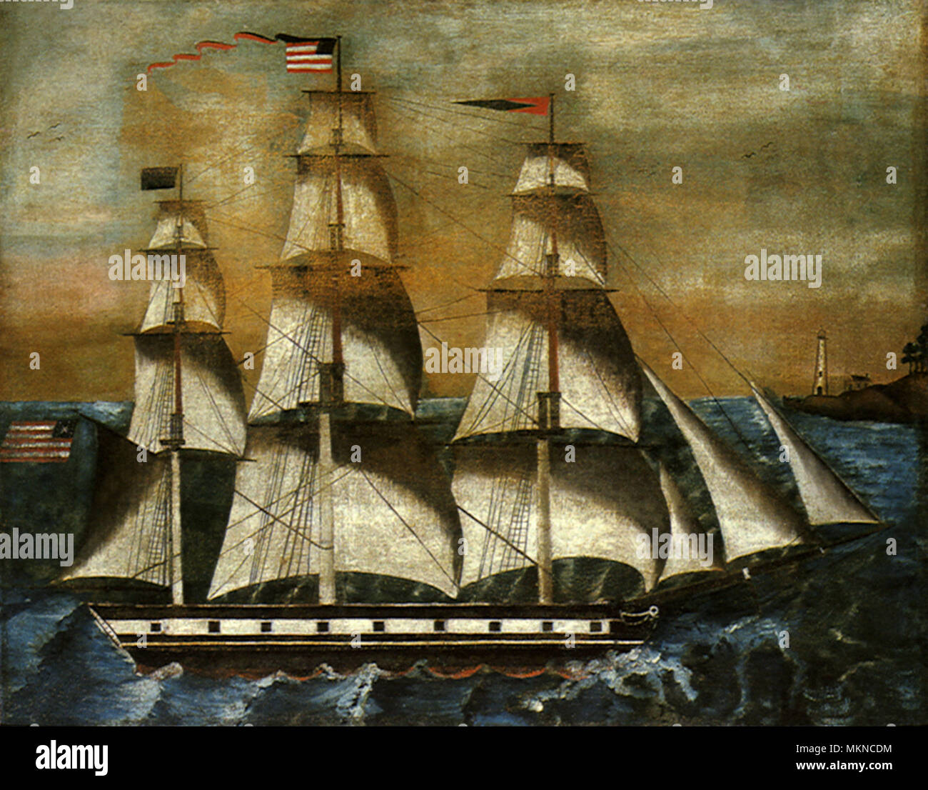 Frigate painting hi-res stock photography and images - Alamy