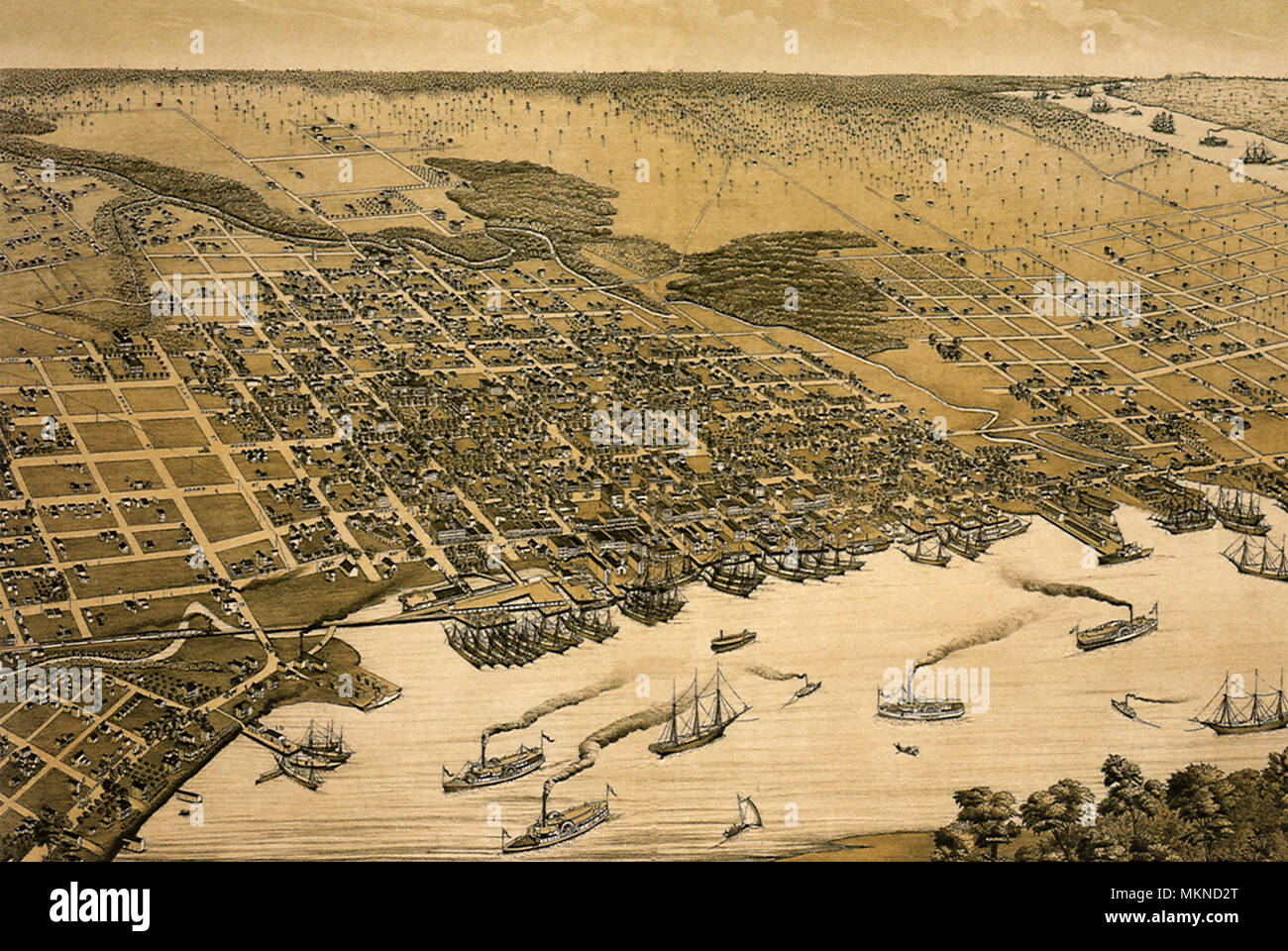 Birds eye view map hi-res stock photography and images - Alamy