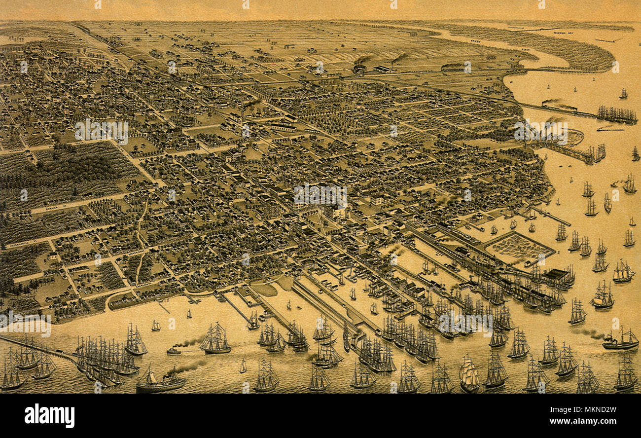 Pensacola florida map hi-res stock photography and images - Alamy