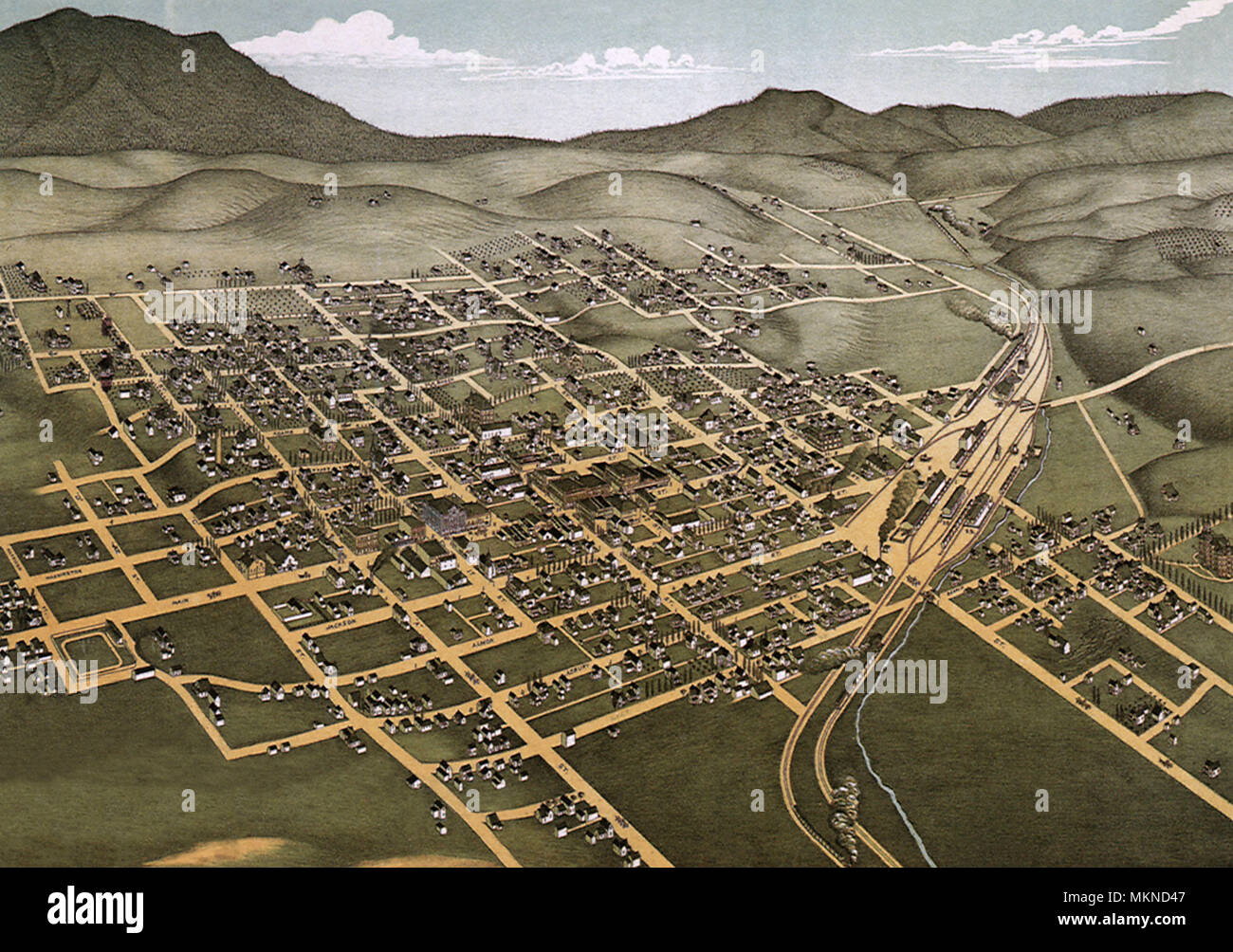 Bird's Eye View of the City of Moscow, Idaho 1887 Stock Photo - Alamy Bird's Eye View of the City of Moscow, Idaho 1887 Stock Photo - Alamy