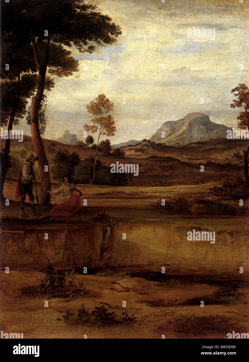 Landscape in the Campagna with Monte Soracte Stock Photo - Alamy