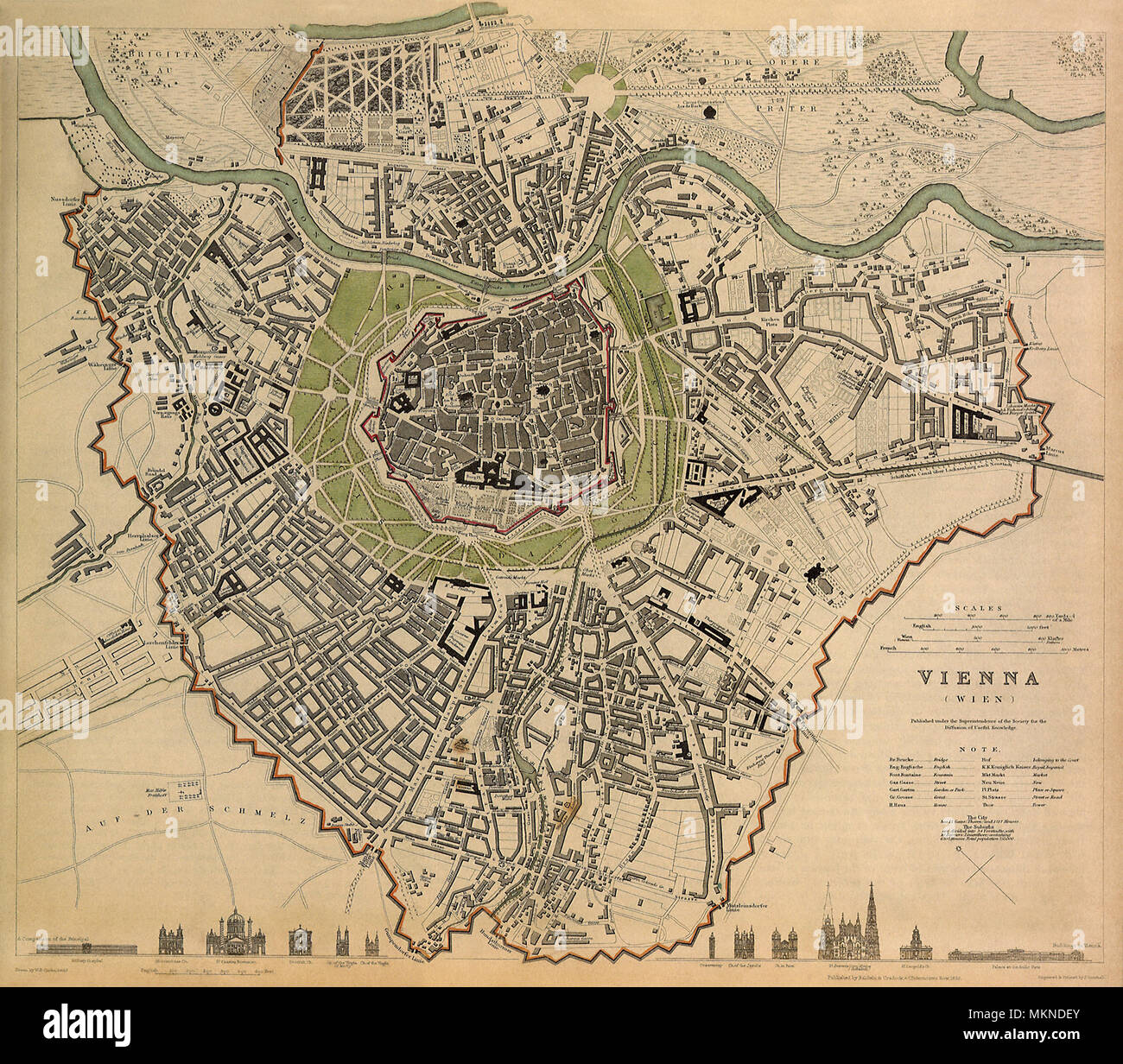 Map of vienna hi-res stock photography and images - Alamy