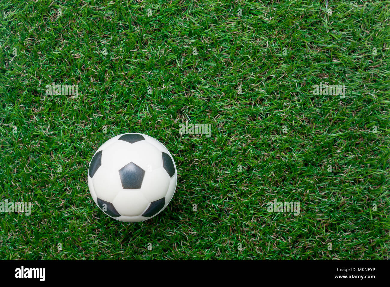 Table top view aerial of soccer or football world cup season background ...