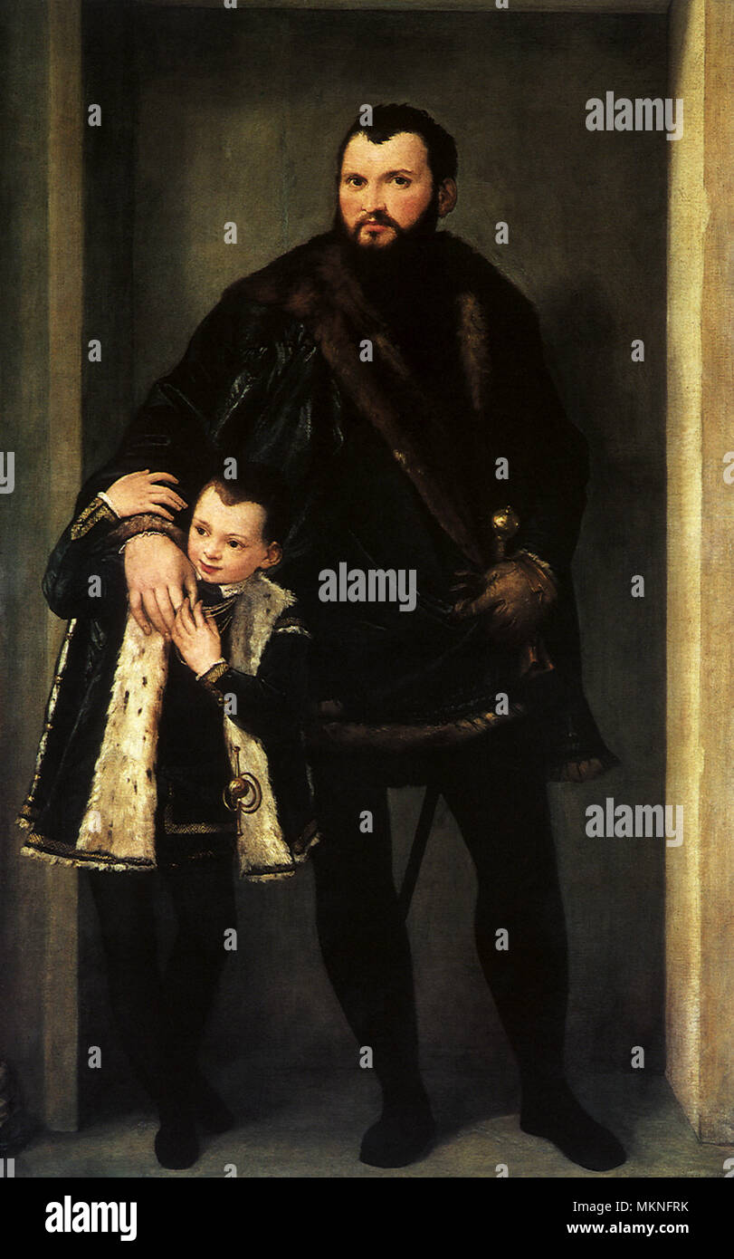 Portrait of Iseppo da Porto and His Son Adriano Stock Photo - Alamy