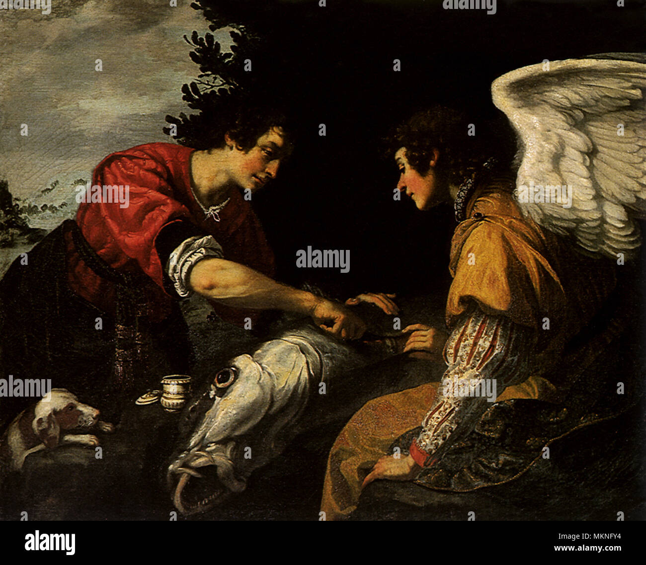 Tobias and the Angel Stock Photo - Alamy