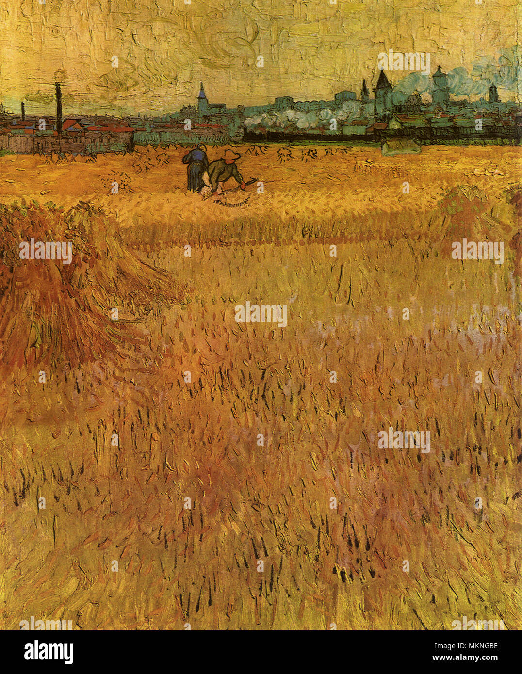 Arles view from the wheat fields hi-res stock photography and images ...