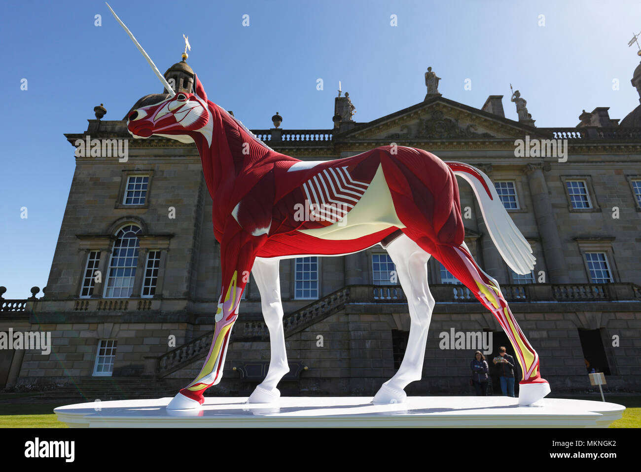 Damien Hirst's sculptures on display at Houghton Hall, Norfolk, UK ...