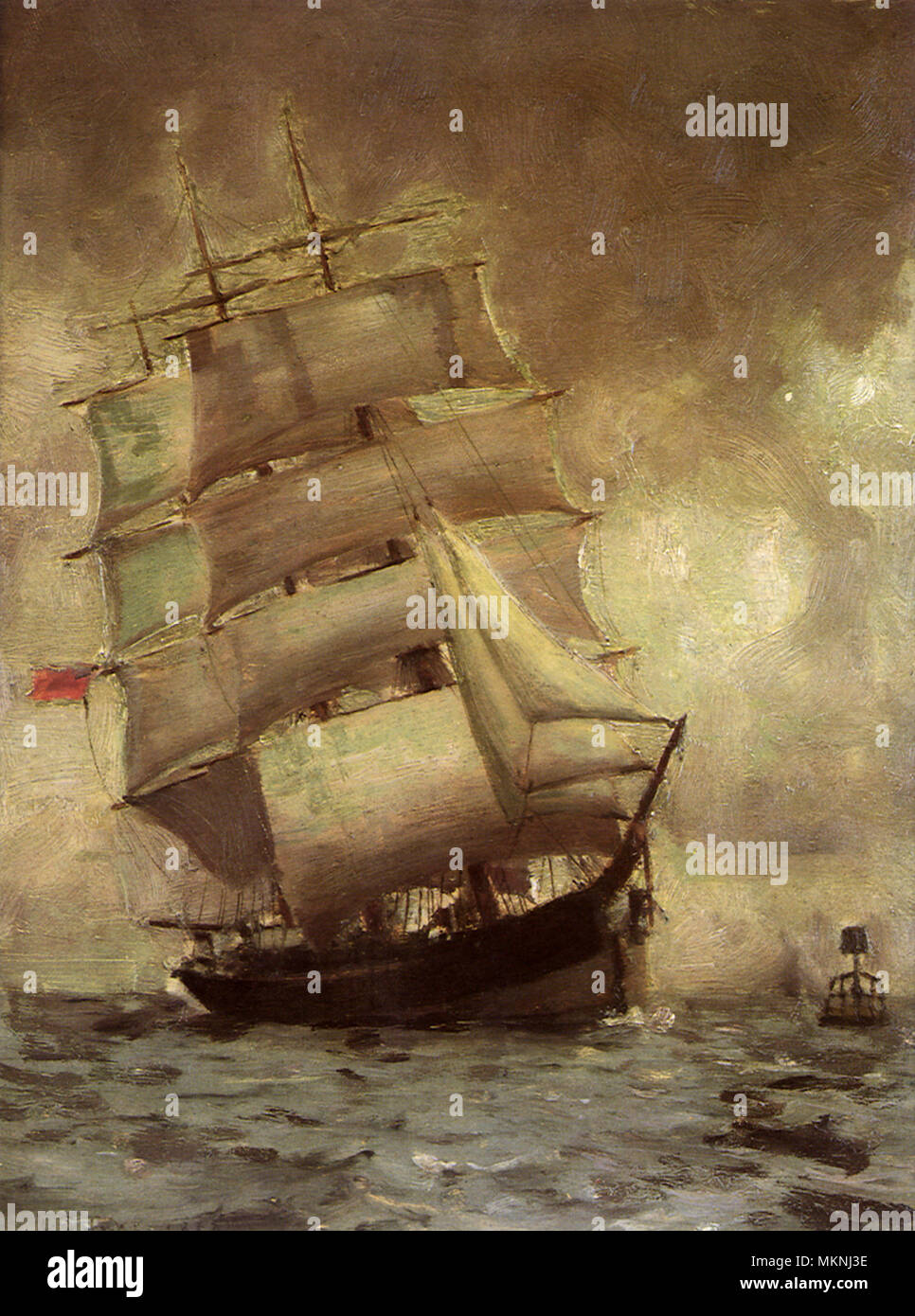 Rounding the Manacle Buoy Stock Photo - Alamy