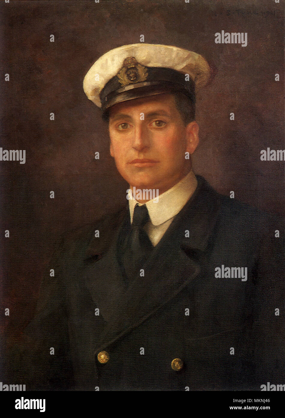 Portrait of 'Captain' Robert Seton Hooke Henderson Stock Photo - Alamy