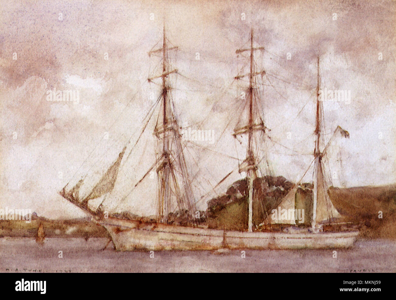 The White Ship Stock Photo - Alamy