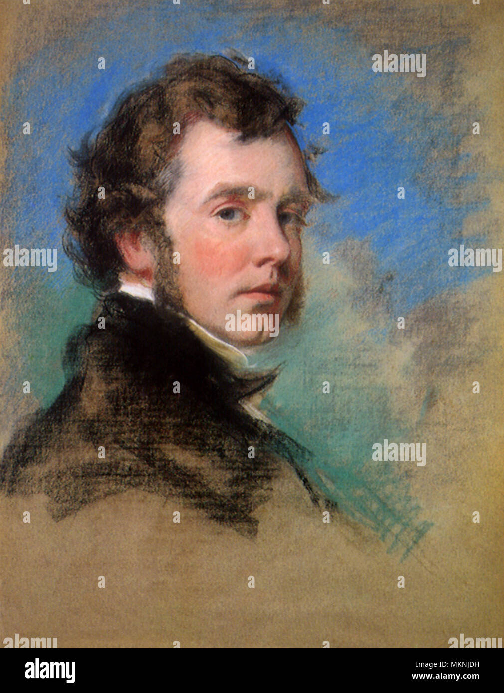 Self-portrait of Stephen Catterson Smith the Elder Stock Photo - Alamy