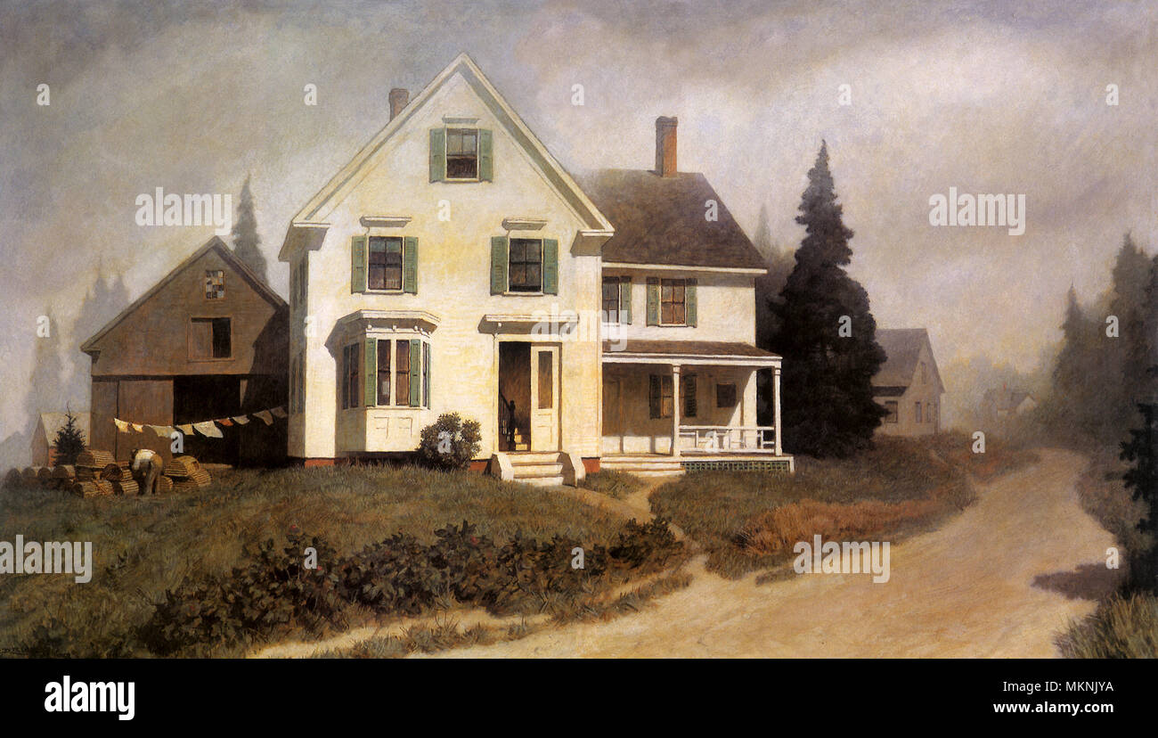 Mrs. Cushman's House Stock Photo - Alamy