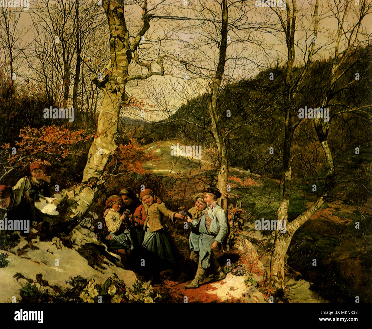 Early Spring in the Viennese Forest Stock Photo - Alamy