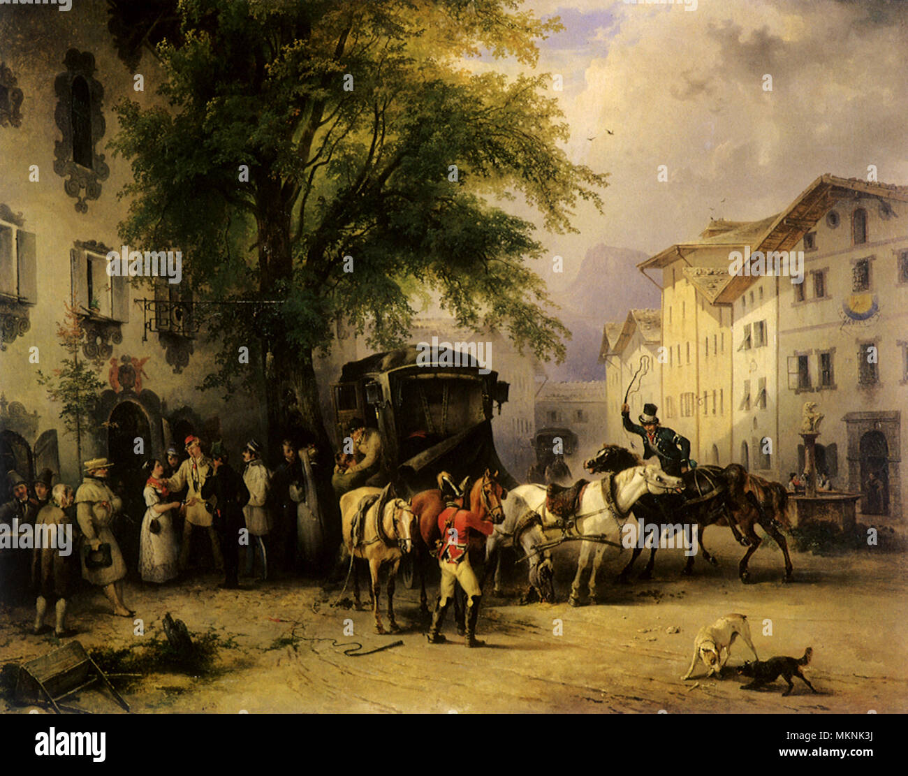 Adding a New Team to a Carriage Stock Photo - Alamy