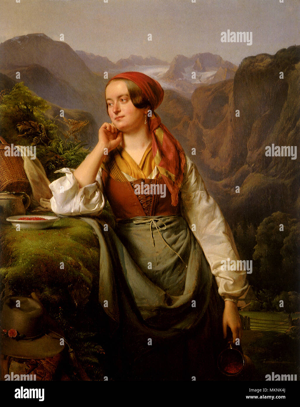 Actress Mathilde Wildauer as Nandl Stock Photo - Alamy