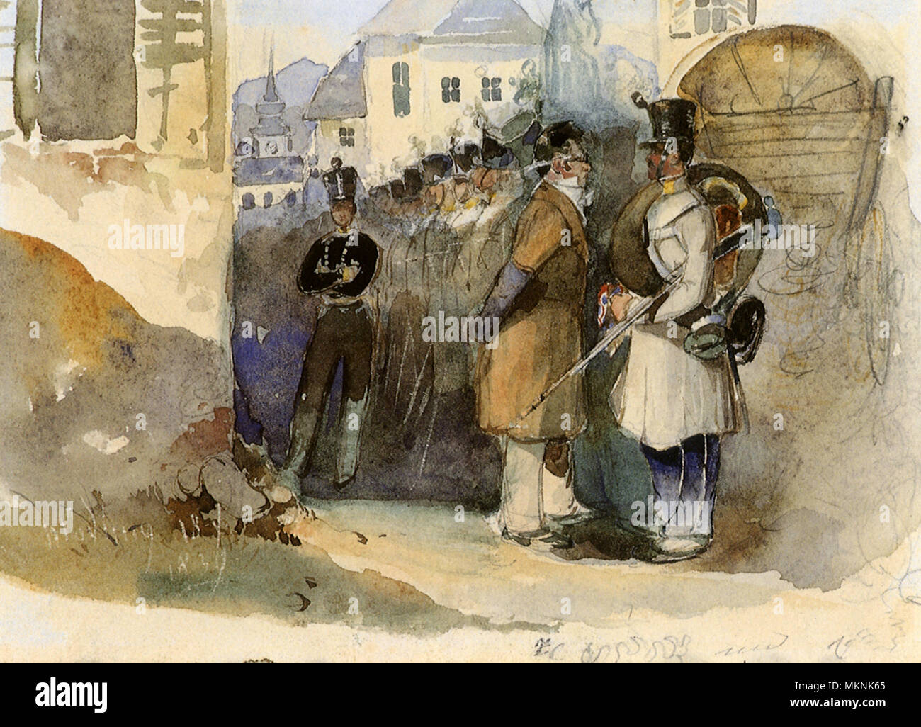 The Confrontation 1839 Stock Photo - Alamy