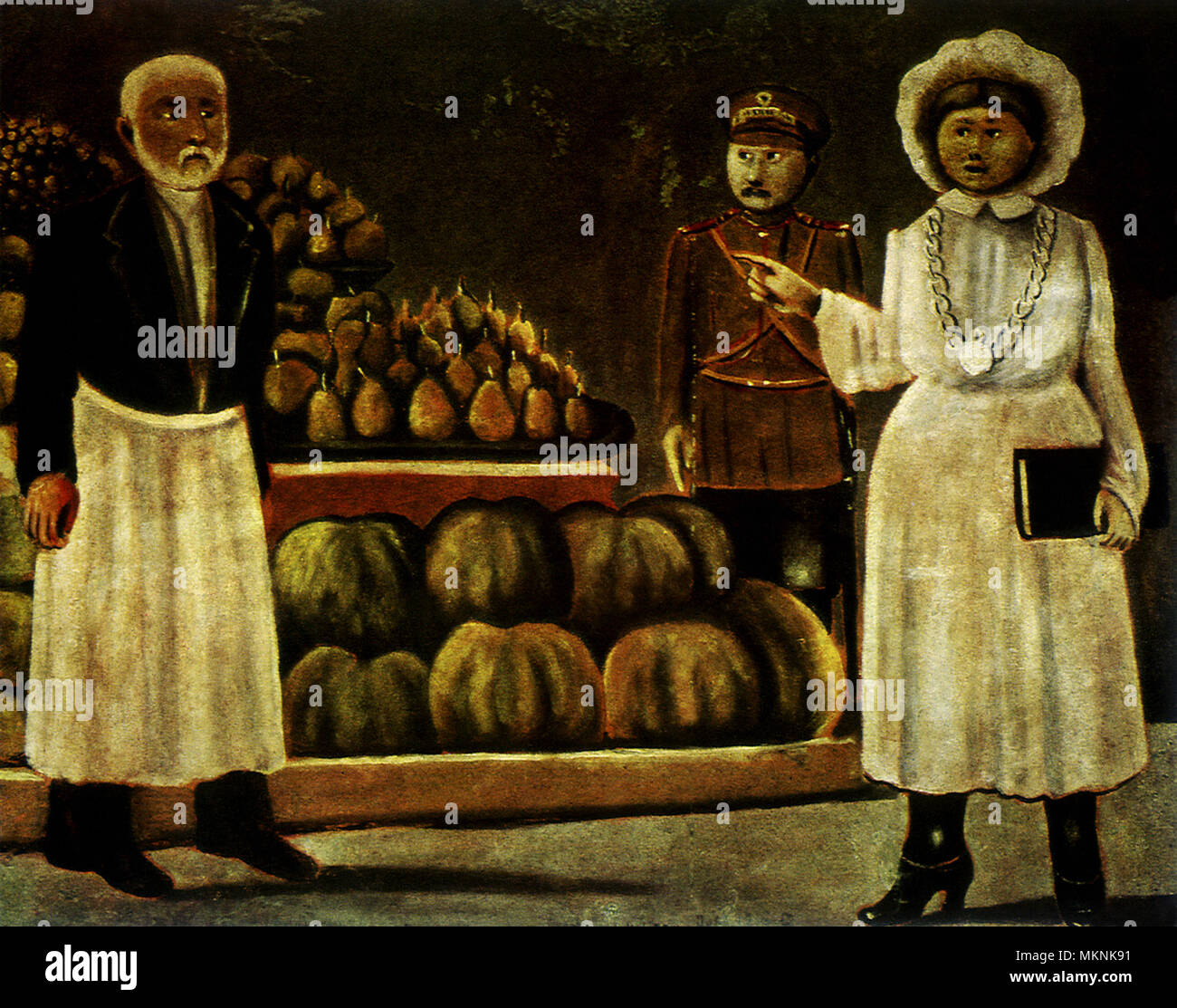 Woman Inspector of Market Hygiene Stock Photo - Alamy