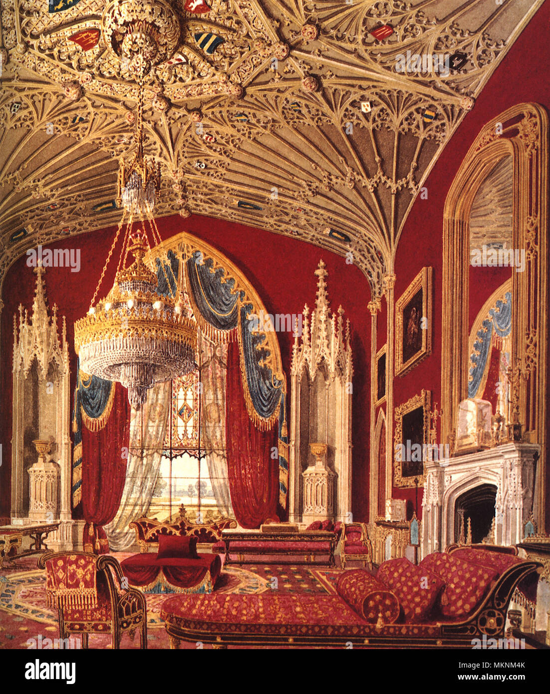 The Salon, Eaton Hall Stock Photo - Alamy