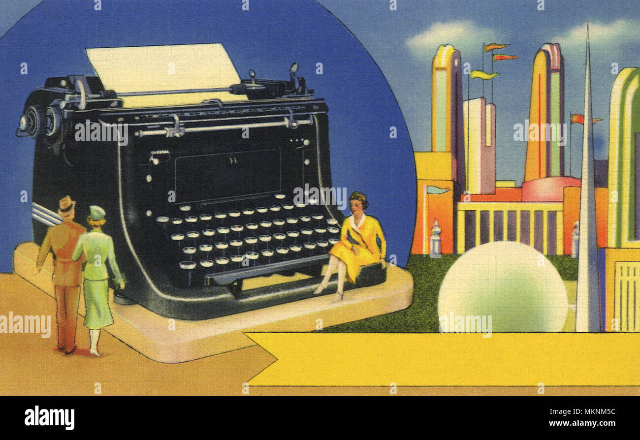 Large Typewriter, City Stock Photo - Alamy