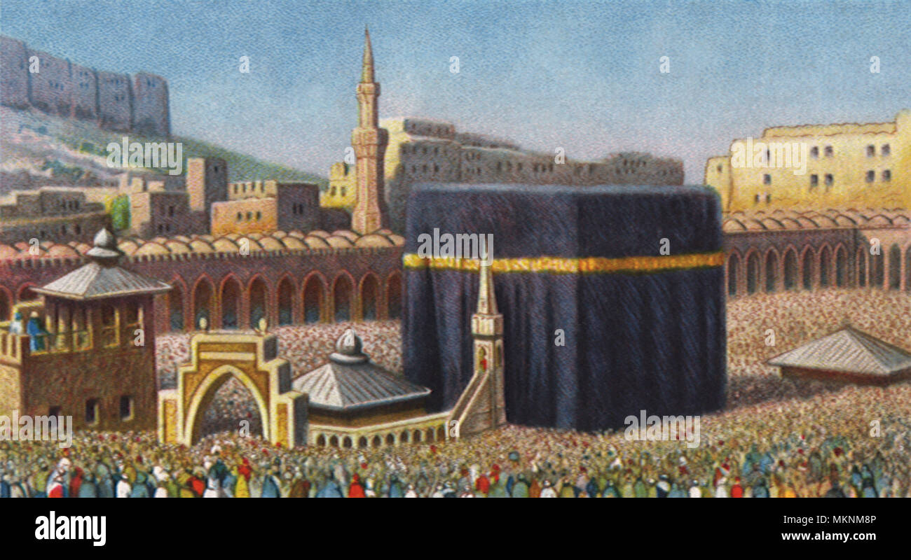 Mosque at Mecca, Crowd Stock Photo - Alamy