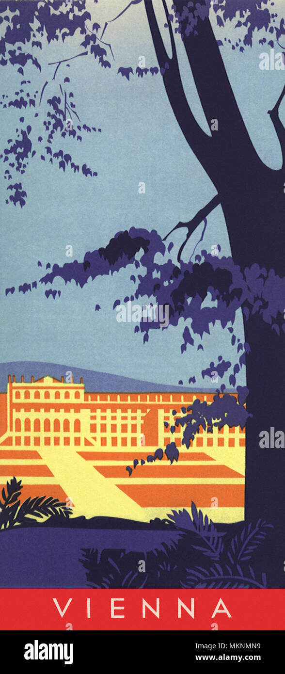 Tree, Palace and Garden, Vienna Stock Photo - Alamy