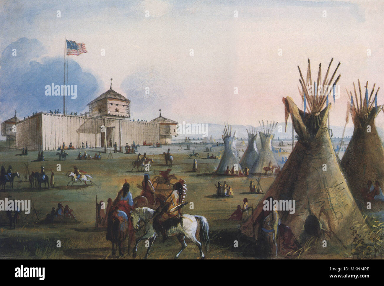 Sioux indian camp hi-res stock photography and images - Alamy