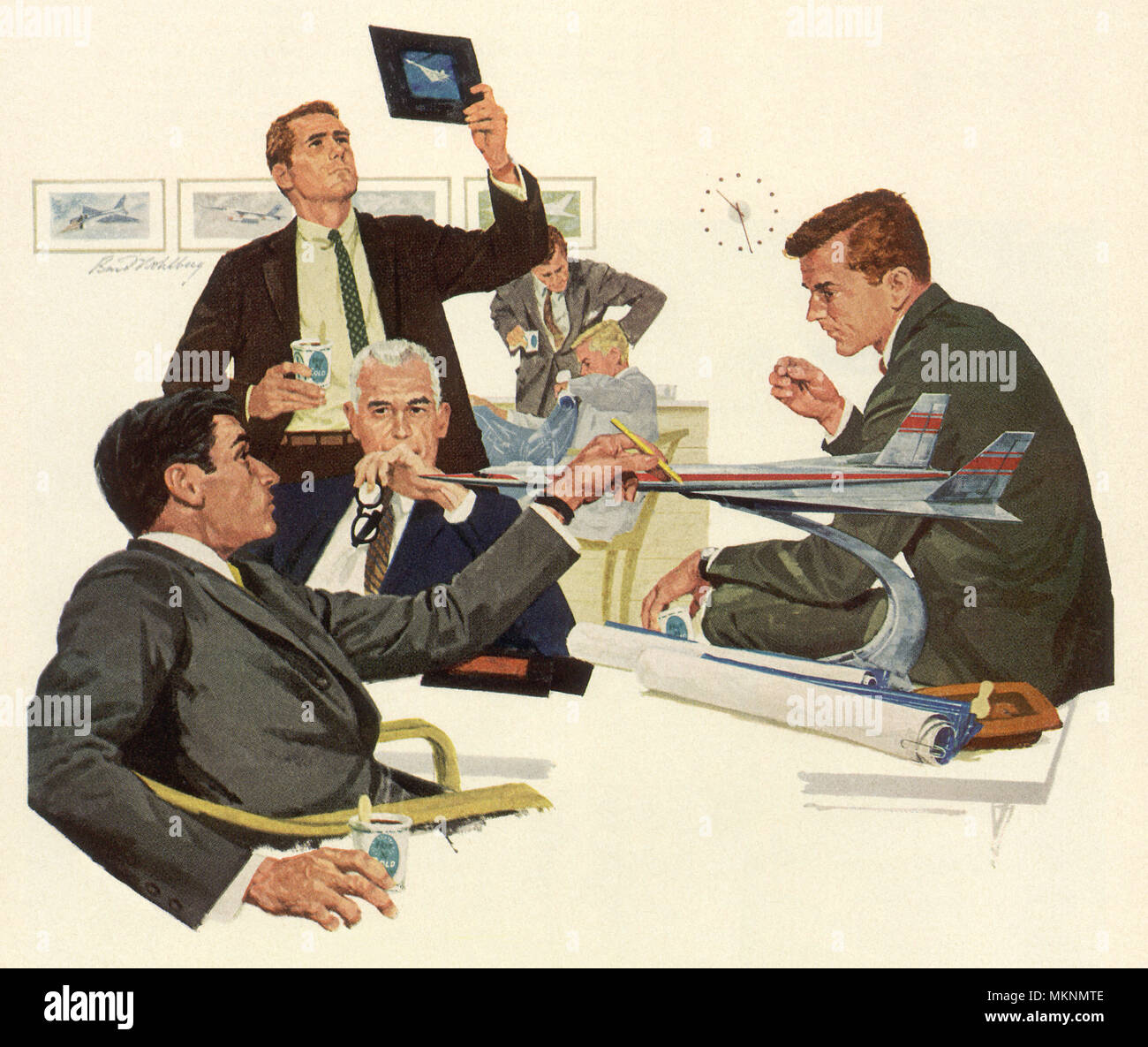 Vintage meeting hi-res stock photography and images - Alamy